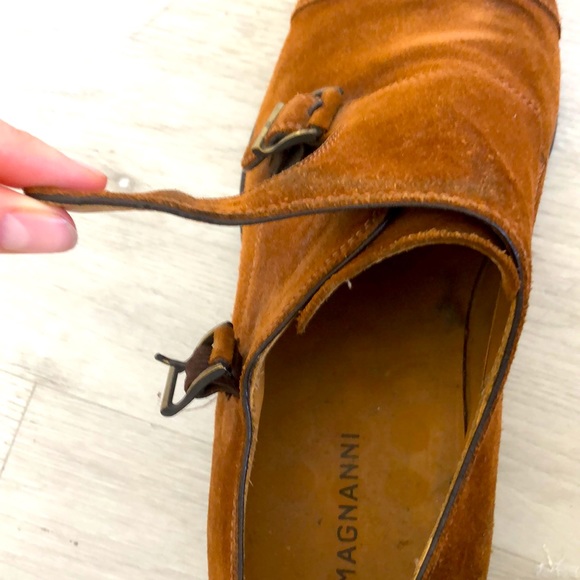 Magnanni | Shoes | Magnanni Brown Suede Captoe Double Monk Strap Shoes ...